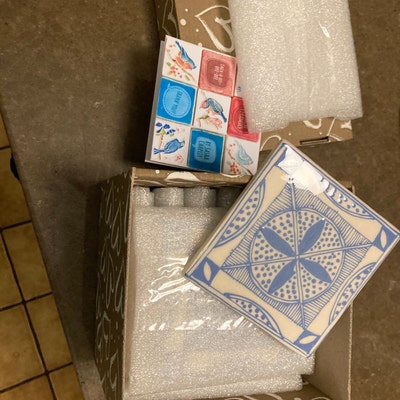 Ukrainian Artist Handmade Ceramic Tiles Set of 9 Backsplash - Etsy