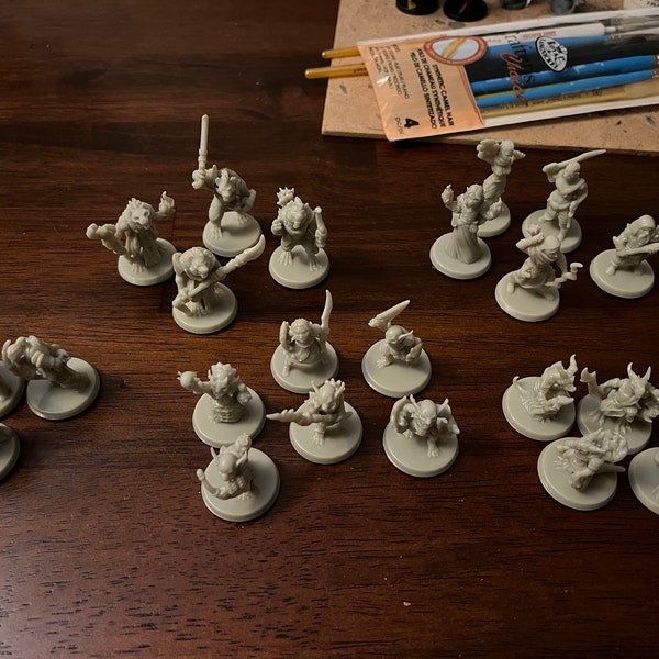 Dnd Essential Monster Mini Pack 2 - 22 Miniatures! - EC3D, Pathfinder ...