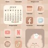 Cute Neutral Hand Drawn Ios & Android App Icons Home Screen Set Widgets ...