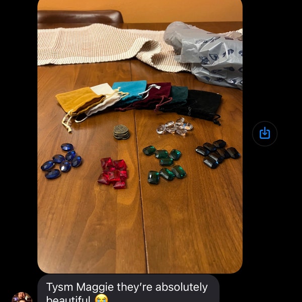 Upgrade Gem Set for Splendor Board Game - Glass Jewels and Metal Coins ...