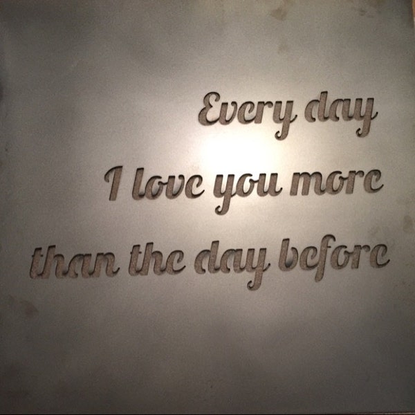 Custom Metal Quote Sign and Sayings, Inspirational Personalized Sign ...