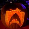 Printable Pumpkin Stencil for Carving - JAWS Shark and Swimmer ...
