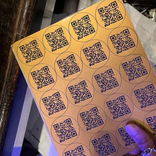 Personalized QR Code Plaque, Table Number, Contactless Menu, Restaurant ...