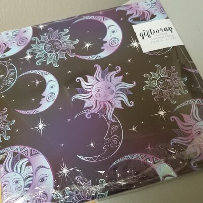 Celestial Gift Wrap Celestial Wrapping Paper, Zodiac Gift, Celestial ...