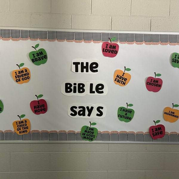 Bright Varsity Glitter Classroom Decor Kit Bundle - Etsy