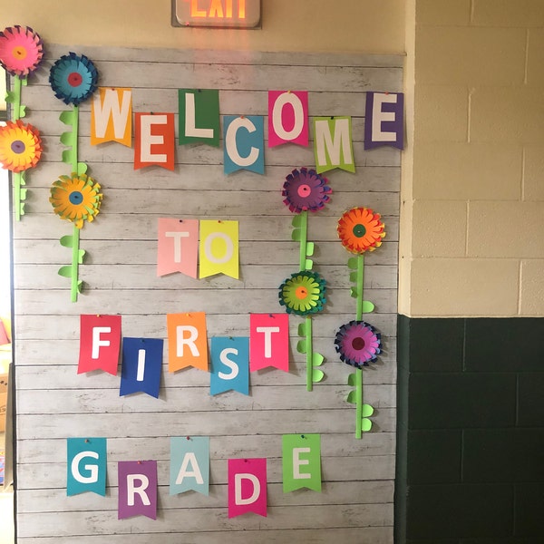 Teachers School Bulletin Board for Preschool Classroom/welcome/cutouts ...