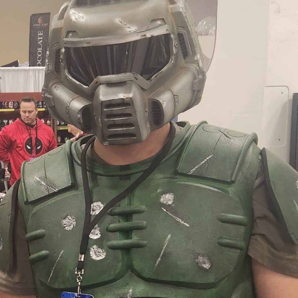 Doomguy/ Doom Marine/ Doom Slayer Bundle Armor/ Muscle T-shirt & Helmet ...