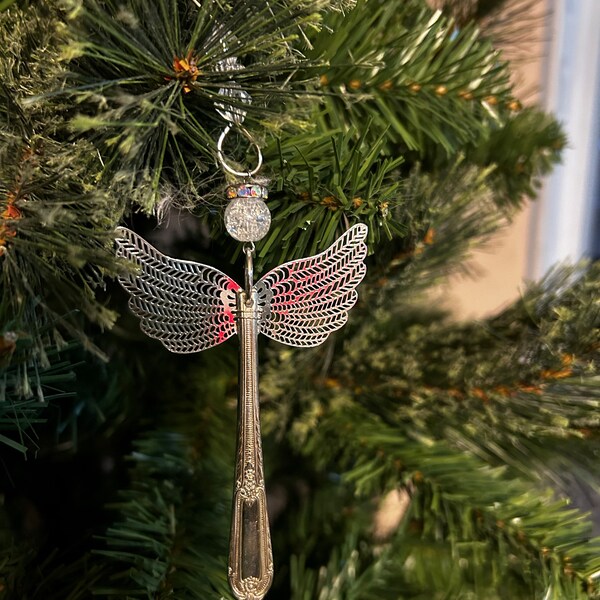 Spoon Handle Angel Ornament, Vintage Silverware, Tree Angel - Etsy
