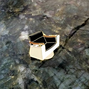 Star Trek Klingon Silver Tri Foil Logo Large Pin TNG Cosplay | Etsy