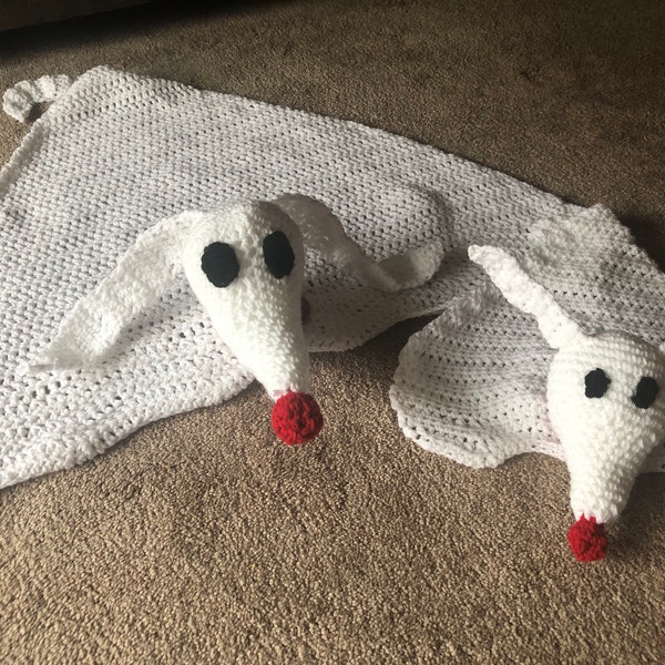 Crochet PATTERN Zero the Ghost Dog Blanket Inspired by the Movie ...