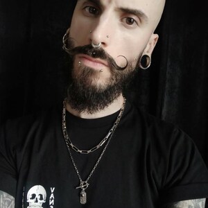 Spike Chain Choker Necklace Gothic Jewelry Spike Necklace Emo Jewelry ...