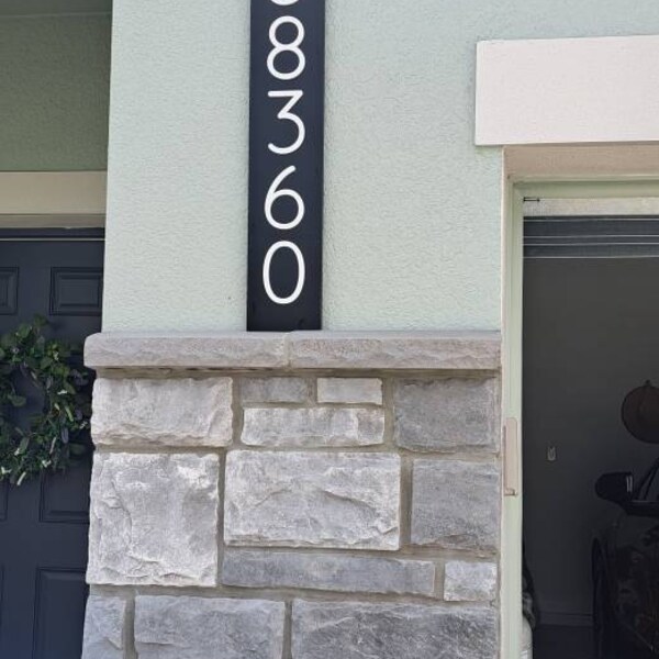 Vertical & Horizontal House Number| Easy to Install House Sign | House ...