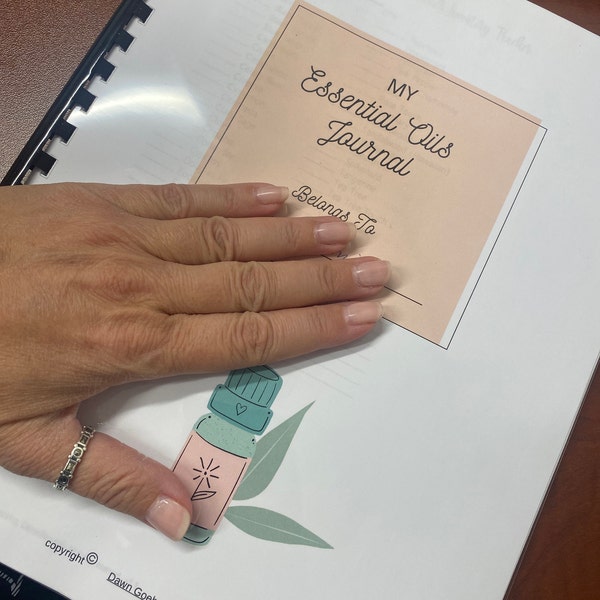 Essential Oil Journal for Young Living Printable, Essential Oil ...