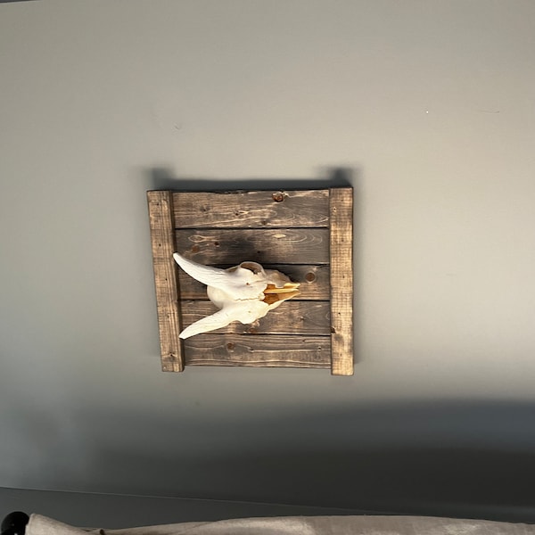 Rustic European Mount Wall Plaque - Torched Wood - Etsy