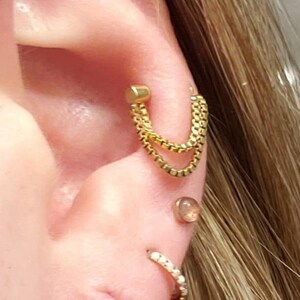 NEW BEATTI Draping Chain Collection Double Chain Theadless - Etsy