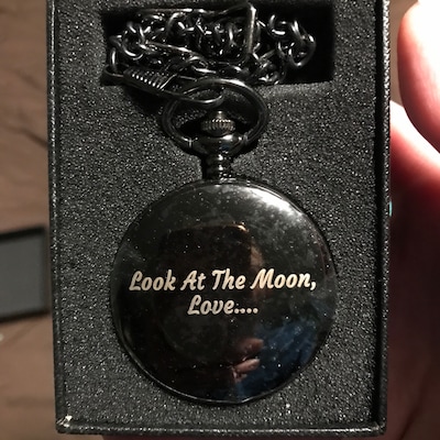 Moon-phase Pocket Watch, Personalized Pocket Watch, Wedding Gift ...