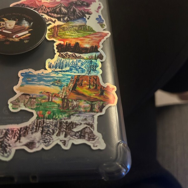 Prythian Map Sticker - Officially Licensed - ACOTAR Sticker ...