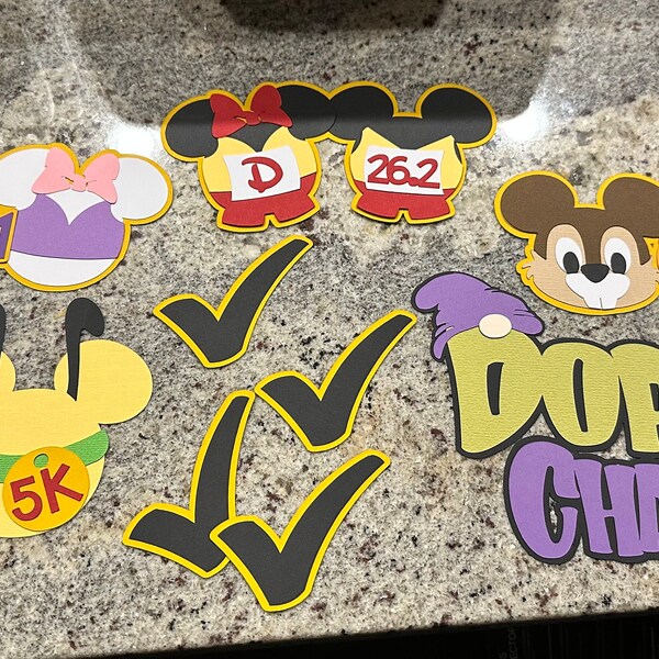 Custom Order Cheer at Disney Scrapbook Embellishments or Window ...
