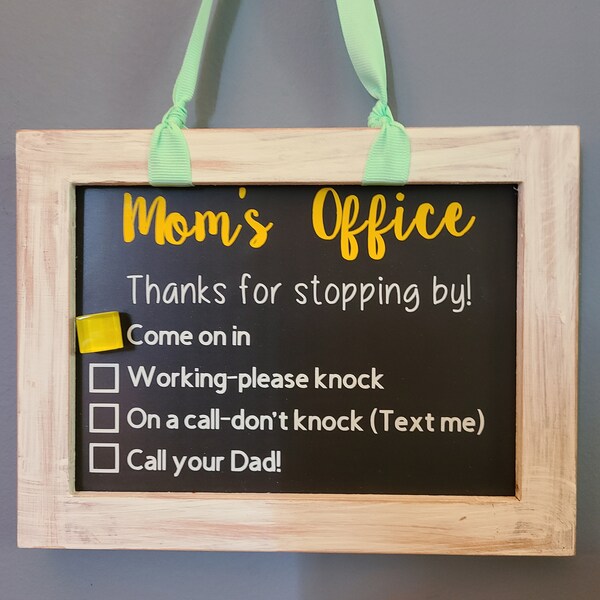 Moms Office Door Sign,sign for Home Office,do Not Disturb Sign,on a ...