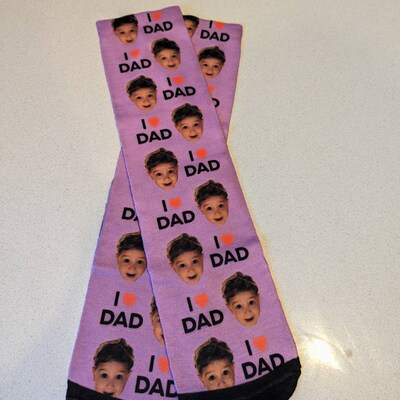 Custom Father's Day Socks, Custom Face Socks, Personalized Socks, Gifts ...