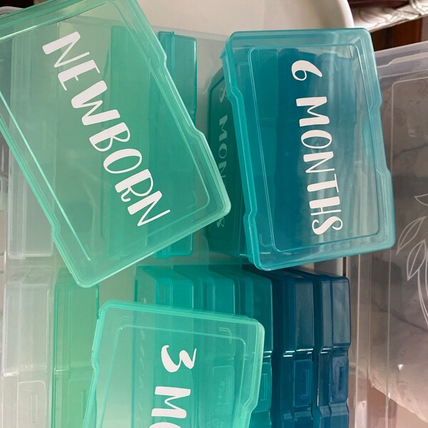 Baby's First Year Milestone Photo Keeper Box | Pregnancy, Newborn ...