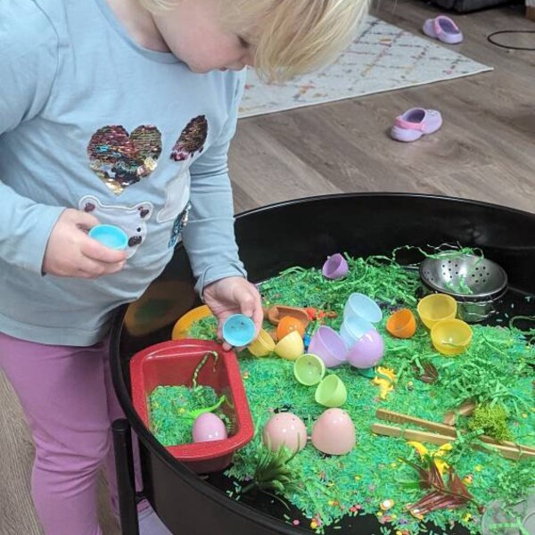 Lime Green Sensory Rice Base / Sensory Bin / Messy Play / Tuff Tray ...