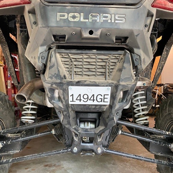 Wisconsin ATV UTV License Plate Custom Made Hard Plastic. - Etsy