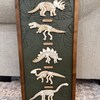 Dino Skeleton Engraved Monstera Wood Sign | Dinosaur Nursery | Kids ...