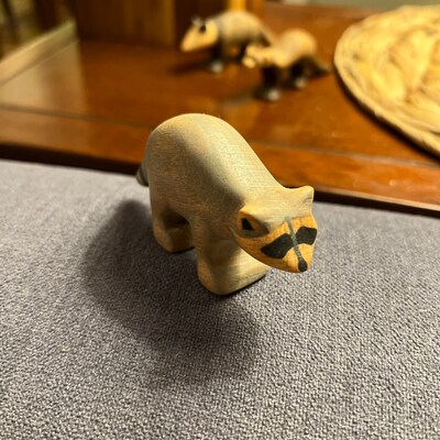 Wooden Ram Toy Ram Figurine Wooden Sheep Family Wooden Farm Animals ...