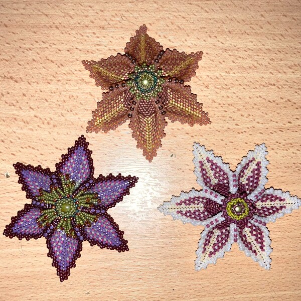 Tutorial Aviana Flower Pendant-beading Tutorials and Patterns by Ellad2 ...