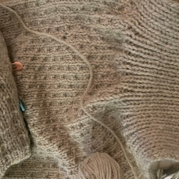 KNITTING PATTERN ** Snowfall Sweater Scarf, Scarf With Sleeves, Sneed ...