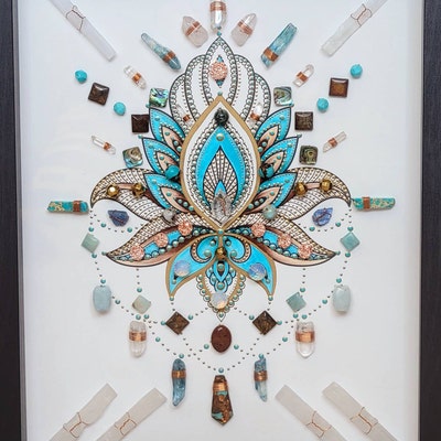 Crystal Art Sacred Geometry Artmandala Art Energy Infused - Etsy