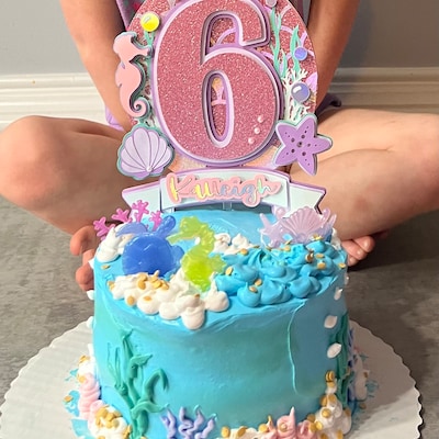 Custom Ocean Cake Topper for Birthday Party, Baby Shower Under the Sea ...