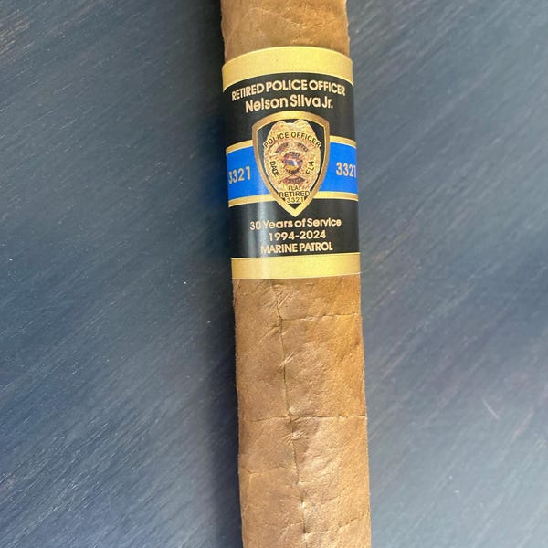 Military Police Retirement Cigar Labels - Retirement Cigar Bands ...