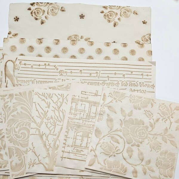 Set of 3 Lace Paper Mini Envelopes & Cards #2, Die Cuts, Handmade ...