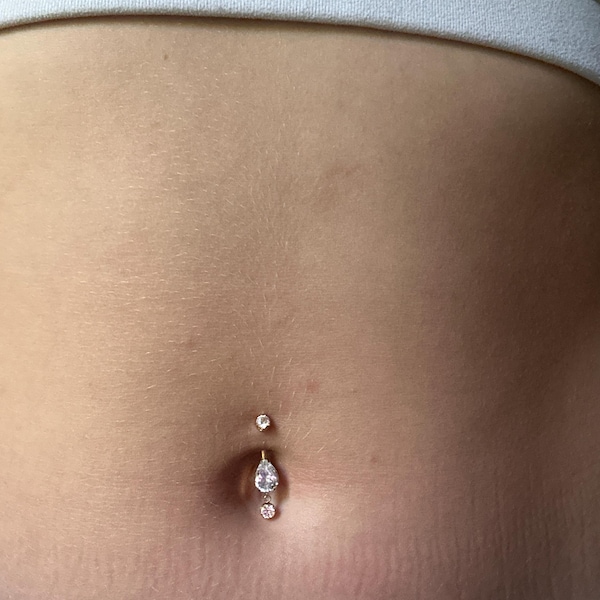 10g 8g 6g 4g Solid Polished 316L Surgical Steel Gold PVD Plated Pincher ...