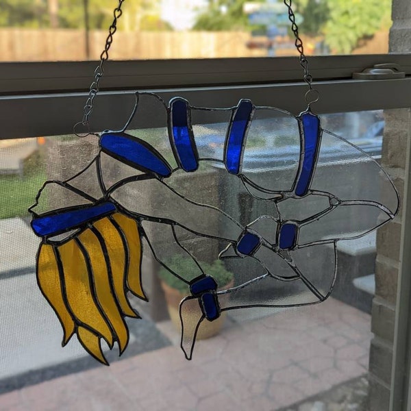Stained Glass Mosaic Columbines Window Suncatcher - Etsy