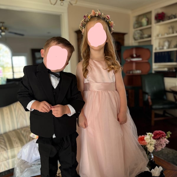 Spring Colored Dried Flower Wedding Crown, Bohemian Wedding Bride Crown ...