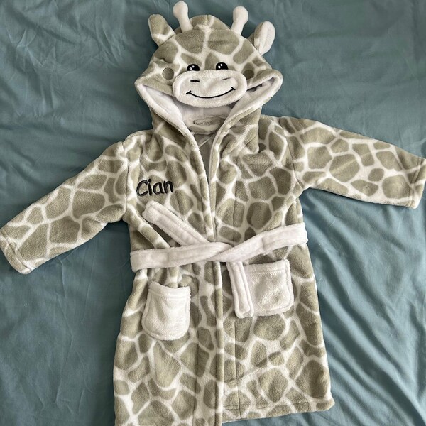 Personalised Embroidered Towelling Robe 500 GSM 100% Egyptian Cotton ...