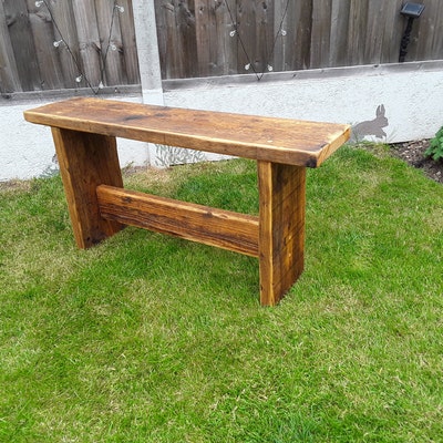 Rustic Bench Seat - Etsy UK