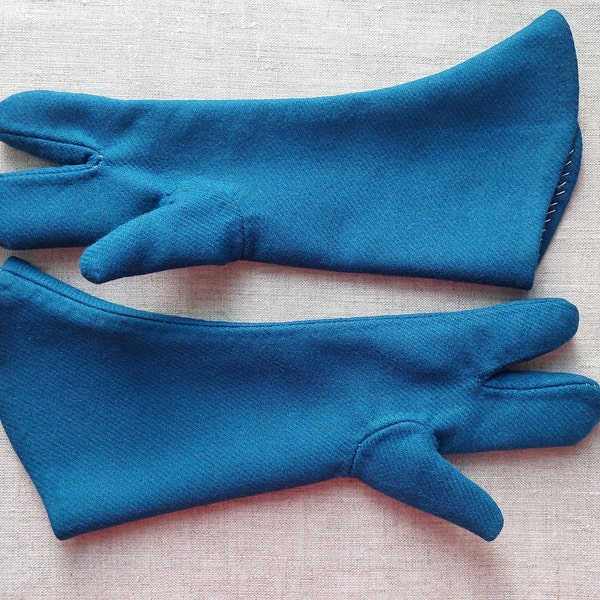 Handmade Wool Split Mittens, Medieval Gloves, Reenactment Accessories ...