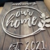 Custom Home Date Sign / Pallet Sign / Rustic Wood Sign / Established ...
