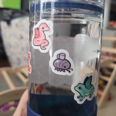 Mini Fairy Frog & Snake Sticker Set of 2 / Cute Ball Python Sticker ...