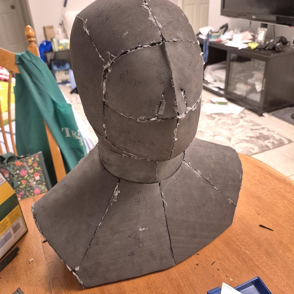 DIY Mannequin Bust Head EVA Foam Template - Etsy