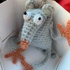 Crochet Rat Keychain, Сrochet Mouse Keychain, Knit Rat Keychain, Rat ...