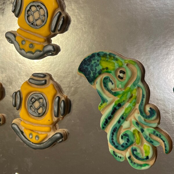 Kraken Cookie Cutter: Legendary Sea Monster Design for Mythology ...