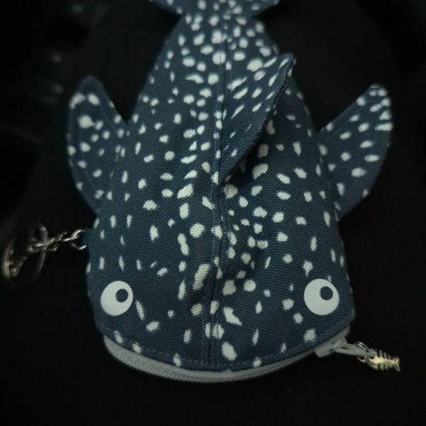 Rainbow Whale Shark, Glitter Star Whale Case, Fish Keychain, Fish Coin ...