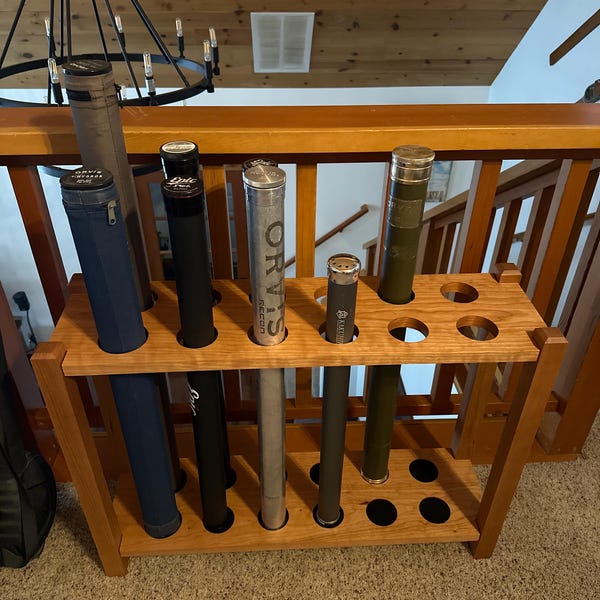 Fly Rod Tube Stand - Etsy
