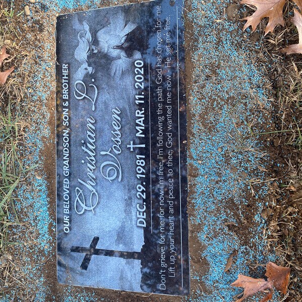 Custom Headstones 24x12x4, Full Color, Personalized Headstones, Headstones for Cemetery, Human ...