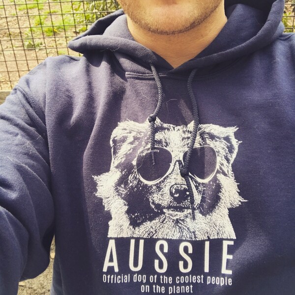 Cozy Aussie Dog Hoodie: Soft Fabric, Unisex Casual Fit - Etsy